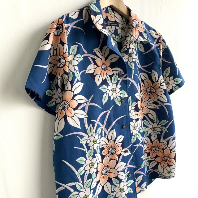 浴衣アロハシャツ MLサイズ | iichi 日々の暮らしを心地よくするハンドメイドやアンティークのマーケットプレイス
