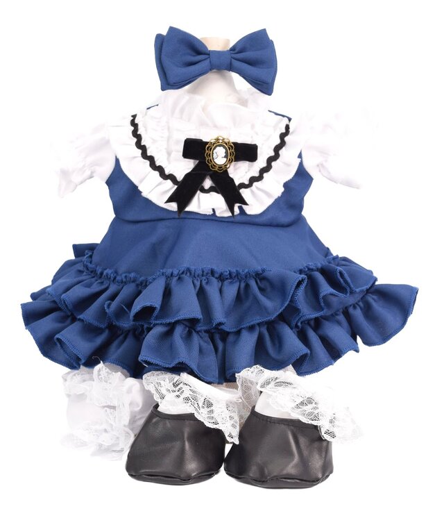 リーナベル 服 着せ替え コスチューム ロイヤルクラシックドレス ネイビー 改良版 本体無 Sサイズ用 送料無料 | iichi 日々の暮らしを心地よくするハンドメイドやアンティークの ...