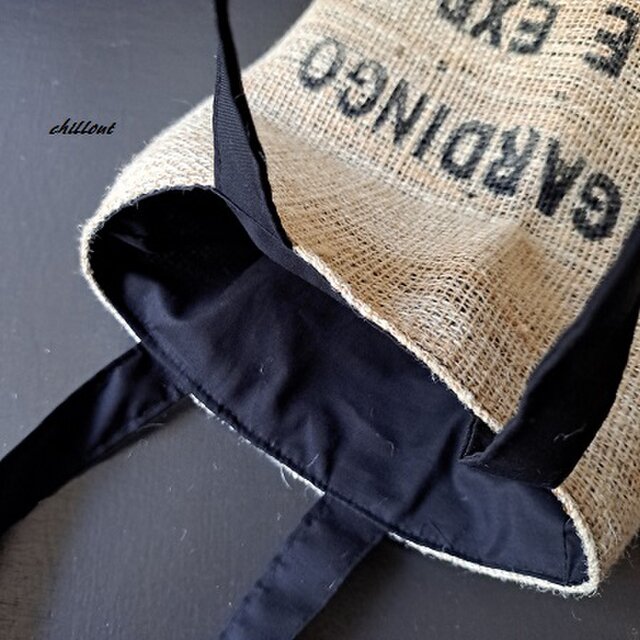 Coffee Hemp Bag：コーヒー麻袋バッグ：GARDINGO【0941】 | iichi 日々の暮らしを心地よくするハンドメイドやアンティークのマーケットプレイス