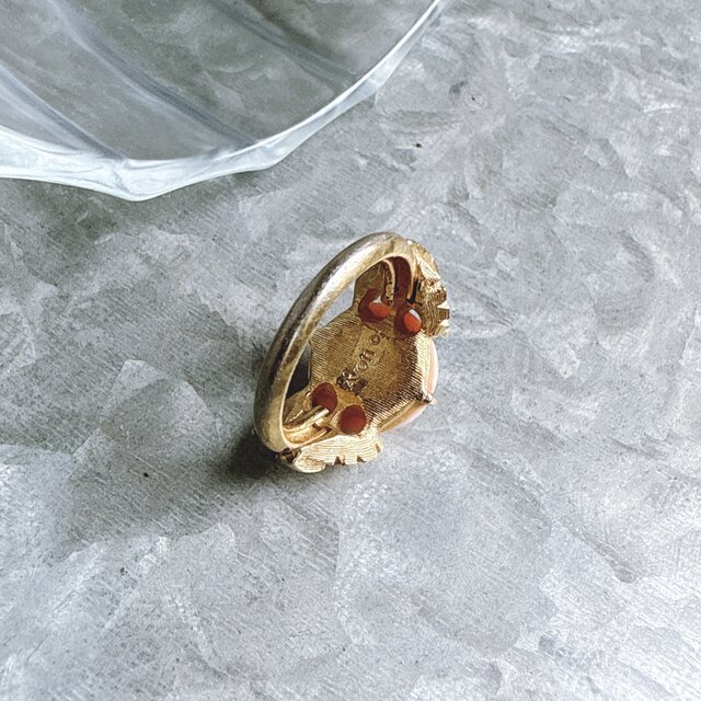 RA121-【 AVON 】エイボン・ヴィンテージリング 1973 " SERENA ROSE " Pink Rose | iichi 日々の暮らしを心地よくするハンドメイドやアンティークの ...