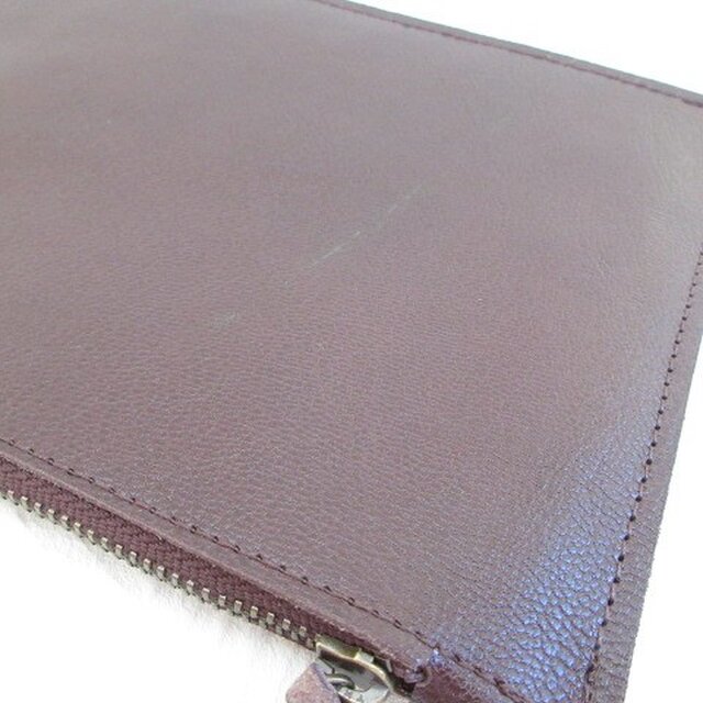 A6対応・フラットマルチケース《ゴートスキン》ダークブラウン・0293 | iichi 日々の暮らしを心地よくするハンドメイドやアンティークのマーケットプレイス