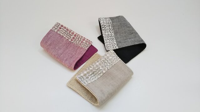 袋ハーフハンカチ SleepingRose 3枚組 | iichi 日々の暮らしを心地よくするハンドメイドやアンティークのマーケットプレイス