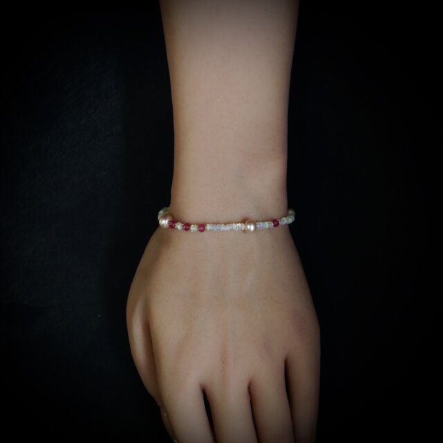 [NY] 14K オパール＆トパーズのブレスレット | iichi 日々の暮らしを心地よくするハンドメイドやアンティークのマーケットプレイス