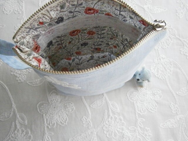 BlueLinen×BotanicalCotton ToteBag&pouch | iichi 日々の暮らしを心地よくするハンドメイドやアンティークのマーケットプレイス