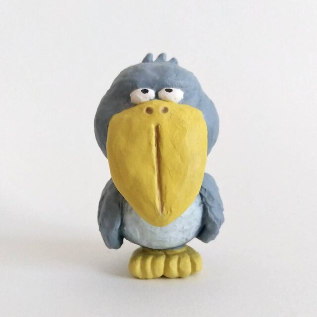 ハシビロコウ オブジェ | iichi 日々の暮らしを心地よくするハンドメイドやアンティークのマーケットプレイス