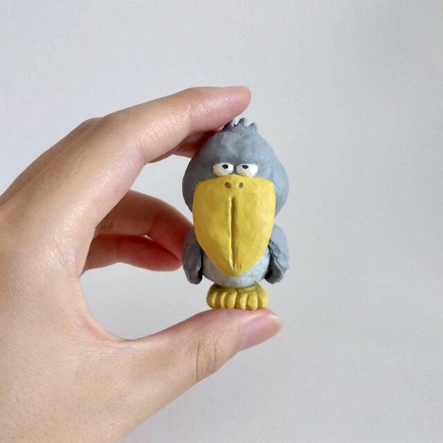 ハシビロコウ オブジェ | iichi 日々の暮らしを心地よくするハンドメイドやアンティークのマーケットプレイス