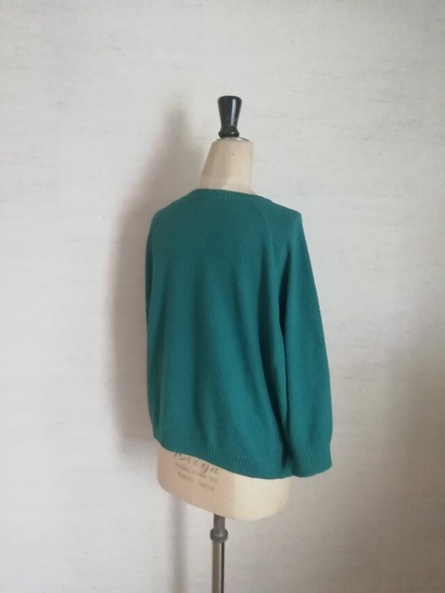 【秋色♡新色】オーガニックコットン100%鹿の子ポンチョプルオーバー ピーコック | iichi 日々の暮らしを心地よくするハンドメイドやアンティークのマーケットプレイス