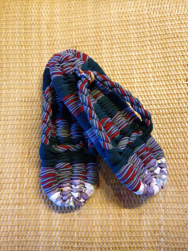 布ぞうり 25〜26cm | iichi 日々の暮らしを心地よくするハンドメイドやアンティークのマーケットプレイス