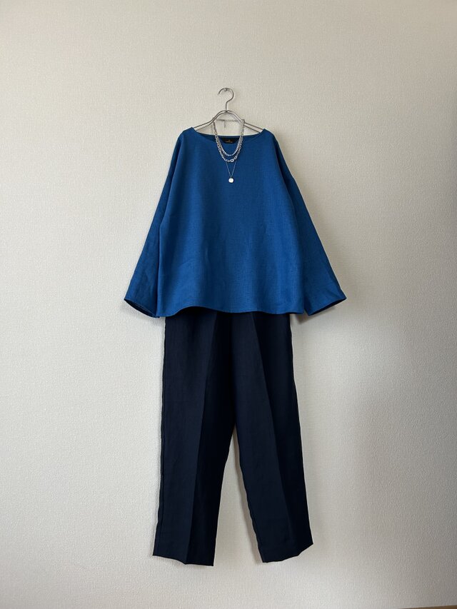 春夏 シンプルなトップス リネン100％ | iichi 日々の暮らしを心地よくするハンドメイドやアンティークのマーケットプレイス