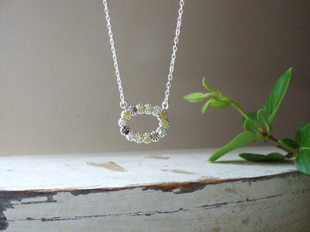 1点もの SV原石ダイアのネックレス | iichi 日々の暮らしを心地よくするハンドメイドやアンティークのマーケットプレイス