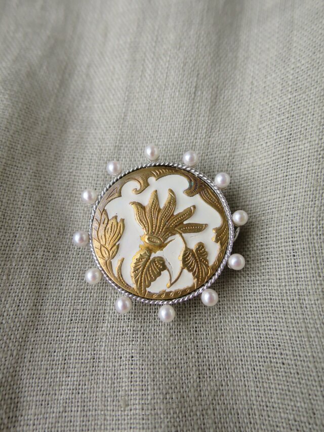 SV Antique Button Brooch and Pendant | iichi 日々の暮らしを心地よくするハンドメイドやアンティークのマーケットプレイス