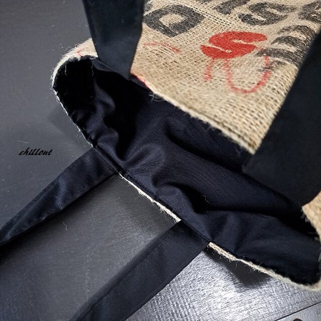 Coffee Hemp Bag：コーヒー麻袋バッグ：CAFE【0938】 | iichi 日々の暮らしを心地よくするハンドメイドやアンティークのマーケットプレイス