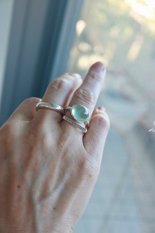 [ブドウの実] prehnite ring | iichi 日々の暮らしを心地よくするハンドメイドやアンティークのマーケットプレイス