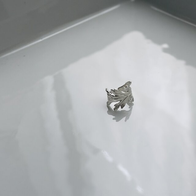 Herb leafイヤーカフ〈Silver-シルバー〉 | iichi 日々の暮らしを心地よくするハンドメイドやアンティークのマーケットプレイス