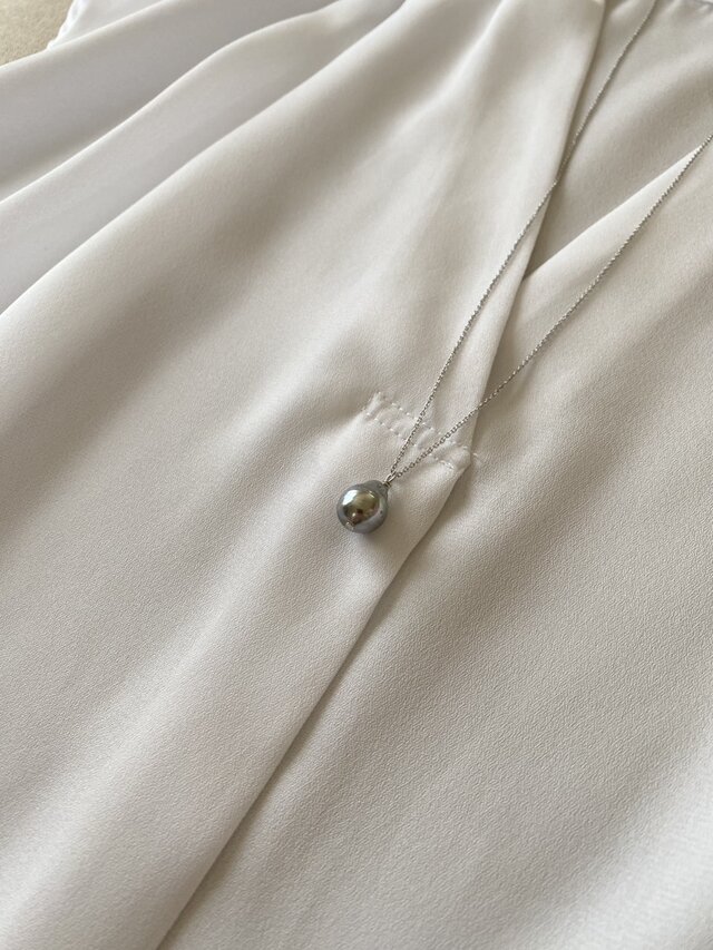 Silver925 Vintage baroque drop pearls ヴィンテージバロックパールネックレス50cm | iichi 日々の暮らしを心地よくするハンドメイドやアンティークの ...