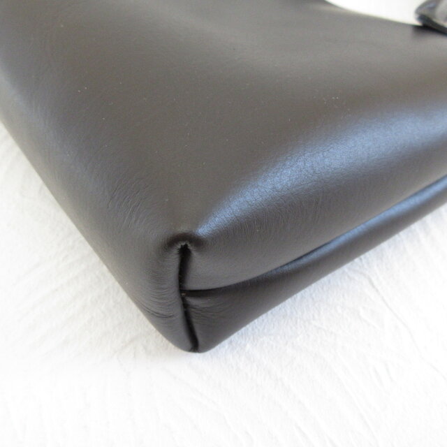 小さくも収納抜群♪《牛革》レクタングル☆ミニトート・ダークブラウン・スムース・0625 | iichi 日々の暮らしを心地よくするハンドメイドやアンティークのマーケットプレイス