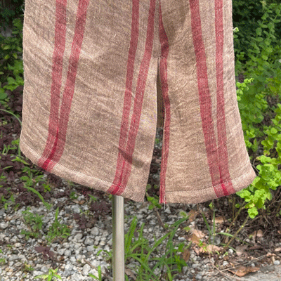 リネン柿渋染めワンピース25049 | iichi 日々の暮らしを心地よくするハンドメイドやアンティークのマーケットプレイス