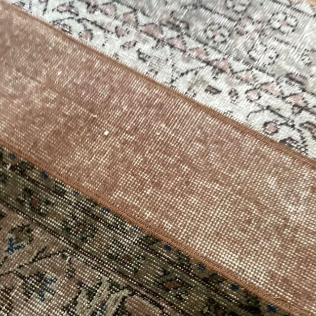 64×91 ナチュラル系 ブラウン ボタニカル トルコヴィンテージラグ | iichi 日々の暮らしを心地よくするハンドメイドやアンティークのマーケットプレイス