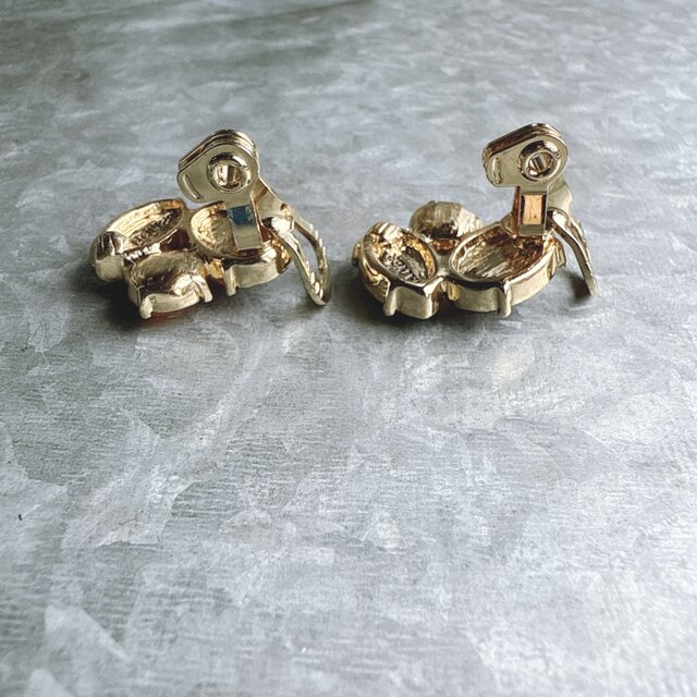 YN40-【 NAPIER 】ネイピア・ヴィンテージイヤリング Purple Pink Mint Green | iichi 日々の暮らしを心地よくするハンドメイドやアンティークのマーケットプレイス