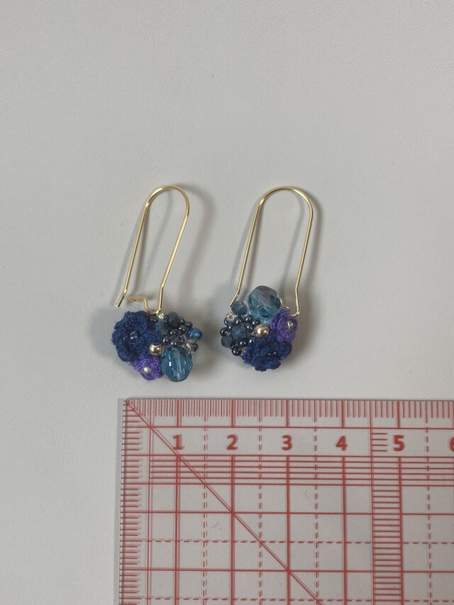 【お試し価格】夏夜に咲いた宵の花 / キドニーフック | iichi 日々の暮らしを心地よくするハンドメイドやアンティークのマーケットプレイス