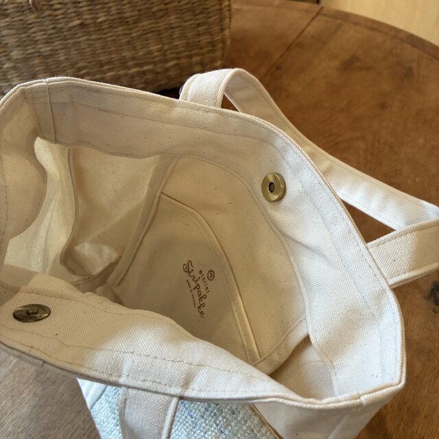 片側ポッケのトート#002 | iichi 日々の暮らしを心地よくするハンドメイドやアンティークのマーケットプレイス