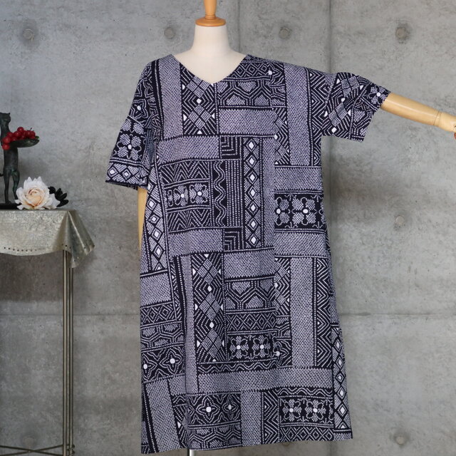 浴衣のワンピース / L〜LL 着物リメイク | iichi 日々の暮らしを心地よくするハンドメイドやアンティークのマーケットプレイス