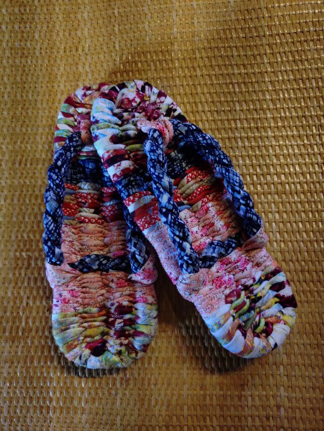 布ぞうり 23〜24cm | iichi 日々の暮らしを心地よくするハンドメイドやアンティークのマーケットプレイス