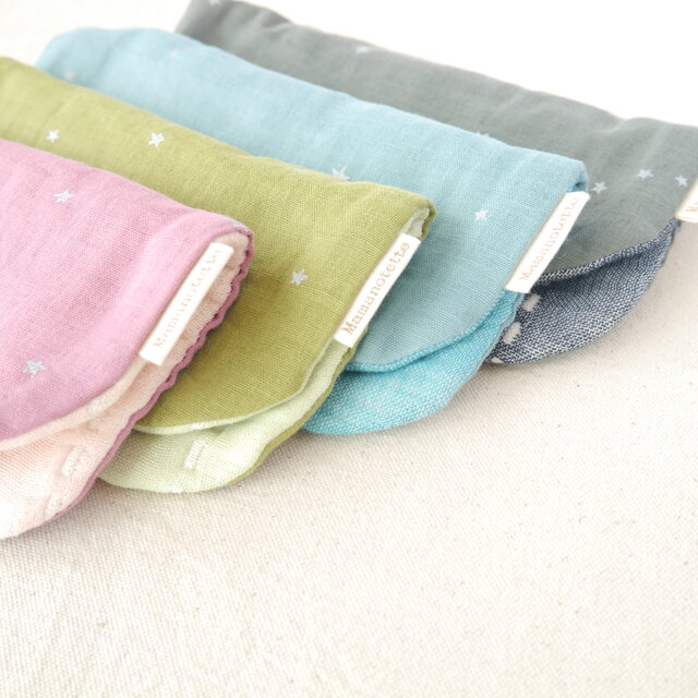 星屑 4枚セット｜8重ガーゼハンカチ｜ふわふわ優しい肌ざわり｜敏感肌・ギフトに｜20×20cm | iichi 日々の暮らしを心地よくするハンドメイドやアンティークのマーケットプレイス