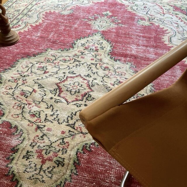 超大判184×299 アンティークラグ メダリオン トルコヴィンテージラグ | iichi 日々の暮らしを心地よくするハンドメイドやアンティークのマーケットプレイス