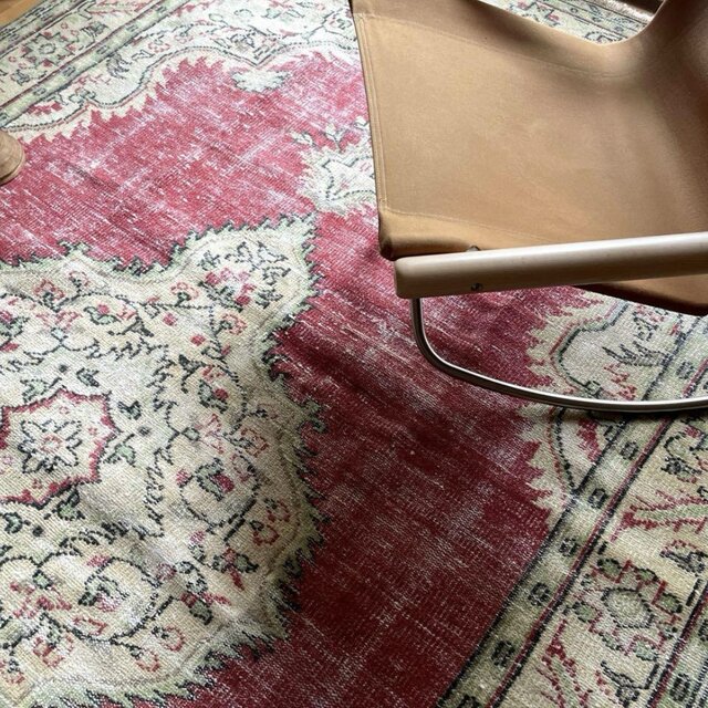 超大判184×299 アンティークラグ メダリオン トルコヴィンテージラグ | iichi 日々の暮らしを心地よくするハンドメイドやアンティークのマーケットプレイス