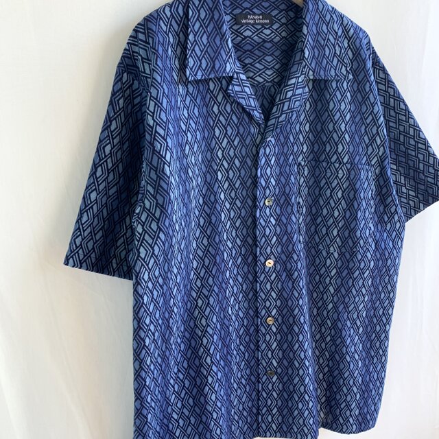 メンズ浴衣リメイクアロハシャツ | iichi 日々の暮らしを心地よくするハンドメイドやアンティークのマーケットプレイス