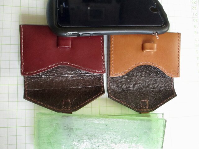 yuiさまご予約品 訳あり[定番]箱型名刺入れ（エンジ） | iichi 日々の暮らしを心地よくするハンドメイドやアンティークのマーケットプレイス