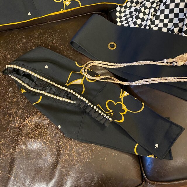 着物 ロング ワンピース ドレス ハンドメイド リメイク 重ね衿 襟 帯ベルト 帯バッスル 和洋折衷 洗える 化繊 KWS-24 | iichi 日々の暮らしを心地よくするハンドメイドや ...