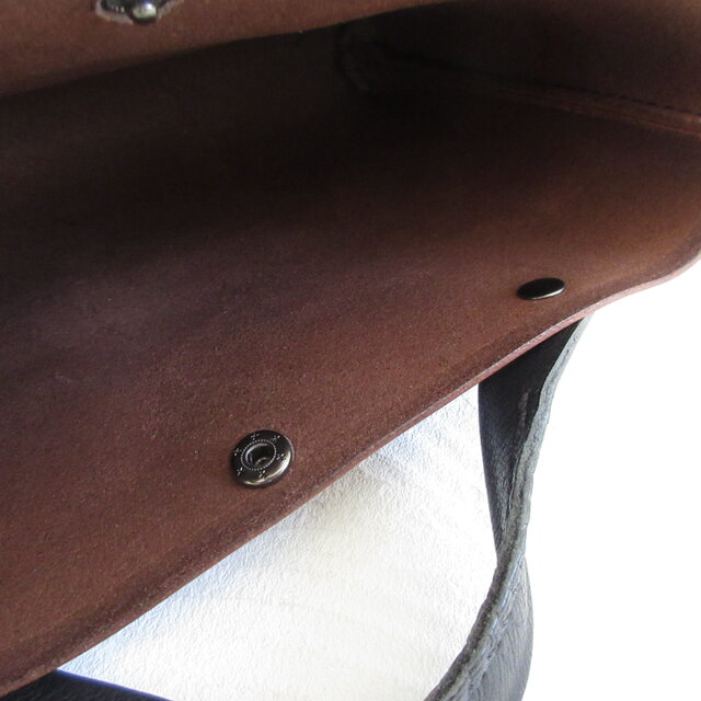 ☆大人気☆便利で可愛いミニサイズ♪《牛革》バッグインバッグ・ダークブラウン・071 | iichi 日々の暮らしを心地よくするハンドメイドやアンティークのマーケットプレイス