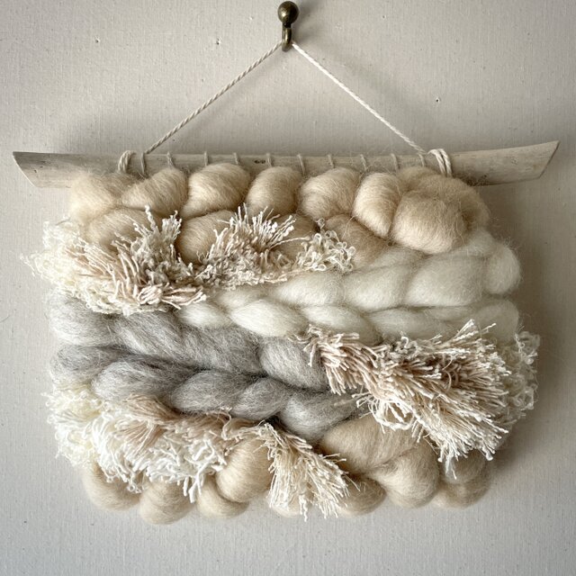 【一点もの】流木 ウィービング タペストリー『spice milk, k.』 | iichi 日々の暮らしを心地よくするハンドメイドやアンティークのマーケットプレイス