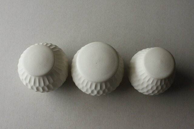 ウロコしのぎ 蓋モノ クリームホワイト S 5 | iichi 日々の暮らしを心地よくするハンドメイドやアンティークのマーケットプレイス