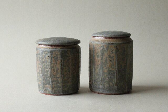 縞しのぎ 蓋モノ 錆ブルーグレー 4 | iichi 日々の暮らしを心地よくするハンドメイドやアンティークのマーケットプレイス