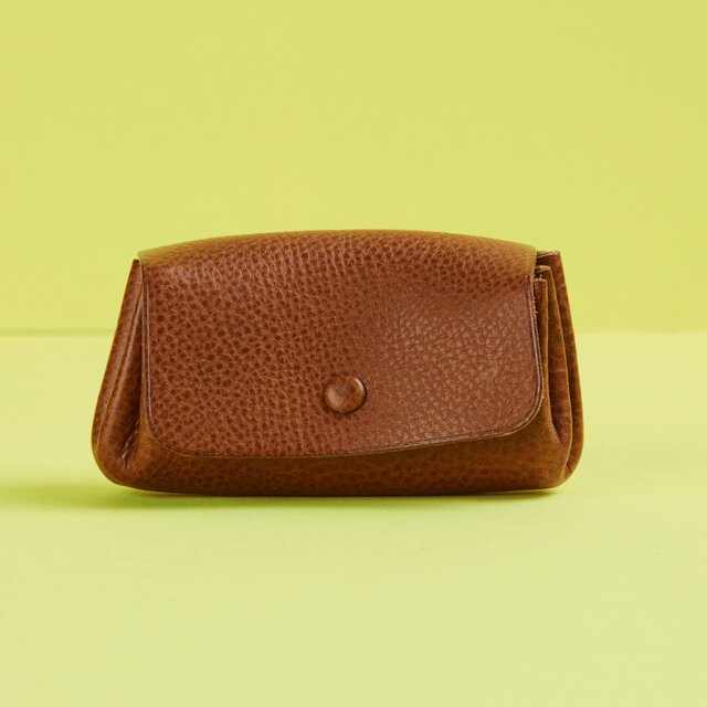 【R-013-MBX】アコーディオン マルチコインケース（ネイビー） | iichi 日々の暮らしを心地よくするハンドメイドやアンティークのマーケットプレイス