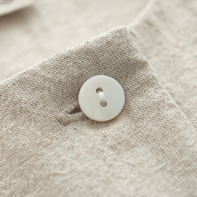 凛とした大人の装いに 桐七炊きコットンリネン はおりジャケット（生成り）CO12 | iichi 日々の暮らしを心地よくするハンドメイドやアンティークのマーケットプレイス
