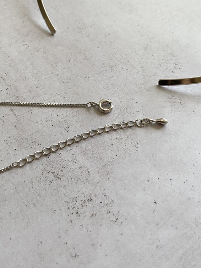 Simple Metal Necklaces ステンレスチョーカーレイヤードネックレス 2本Set | iichi 日々の暮らしを心地よくするハンドメイドやアンティークのマーケットプレイス