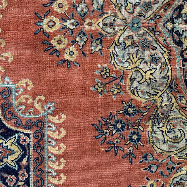 トルコヴィンテージラグ 215×71ロングランナー カイセリ アンティークピンク | iichi 日々の暮らしを心地よくするハンドメイドやアンティークのマーケットプレイス