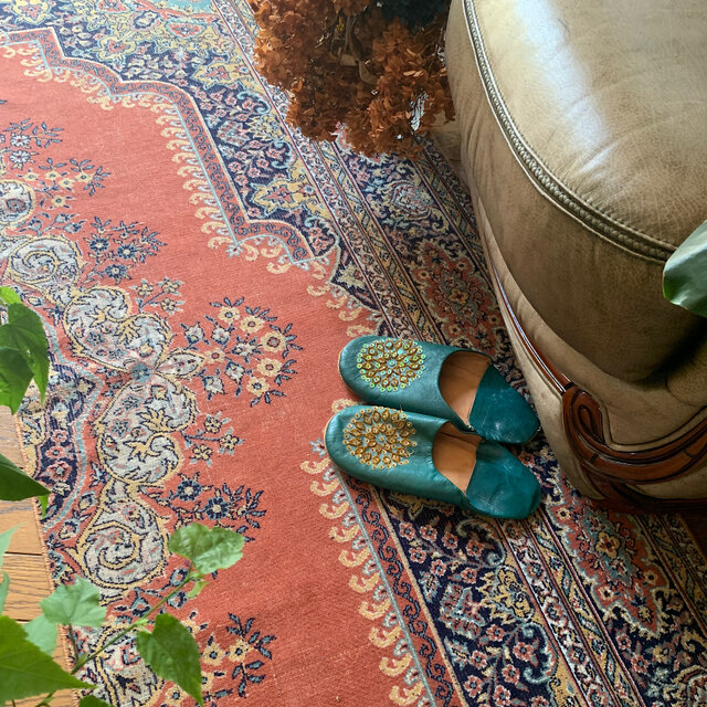 トルコヴィンテージラグ 215×71ロングランナー カイセリ アンティークピンク | iichi 日々の暮らしを心地よくするハンドメイドやアンティークのマーケットプレイス