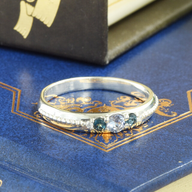 タンザナイト トパーズ リング SV925 CK011CIBSN | iichi 日々の暮らしを心地よくするハンドメイドやアンティークのマーケットプレイス