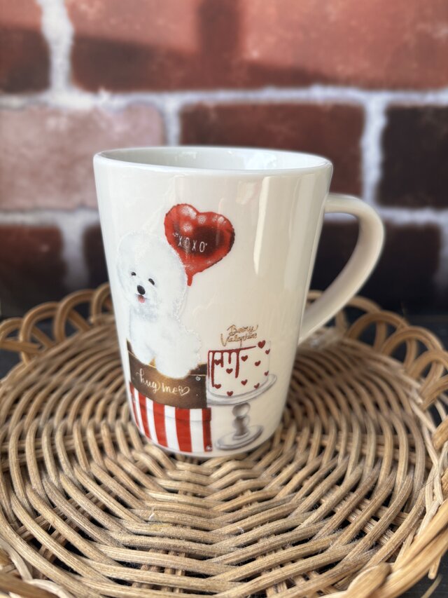 ビションフリーゼ まるマグカップ 390ccのコピー | iichi 日々の暮らしを心地よくするハンドメイドやアンティークのマーケットプレイス