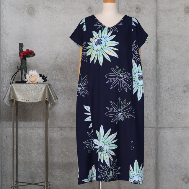 浴衣のワンピース L〜LL 着物リメイク | iichi 日々の暮らしを心地よくするハンドメイドやアンティークのマーケットプレイス