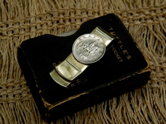 ＃M13 Bulgaria Coin Money Clip | iichi 日々の暮らしを心地よくするハンドメイドやアンティークのマーケットプレイス