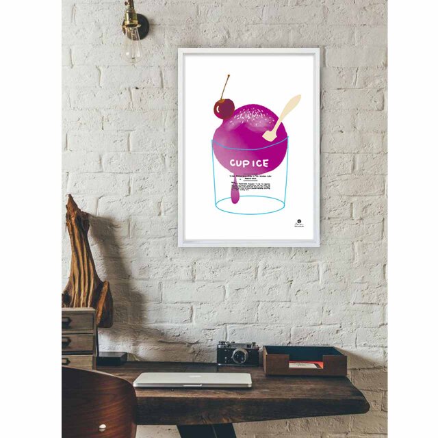 大きすぎたアイス 送料無料 イラスト A4〜A0 ポスター アートポスター アート/sei検索新着順 3689 | iichi 日々の暮らしを心地よくするハンドメイドやアンティークのマーケットプレイス