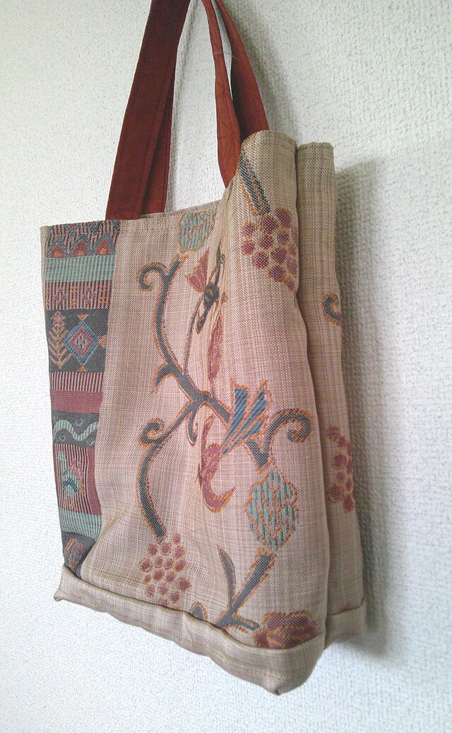 帯地リメイク トートバッグ 946 | iichi 日々の暮らしを心地よくするハンドメイドやアンティークのマーケットプレイス