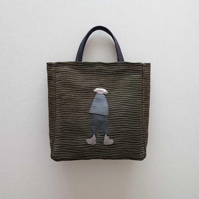 annco leather tote [green/suede] | iichi 日々の暮らしを心地よくするハンドメイドやアンティークのマーケットプレイス