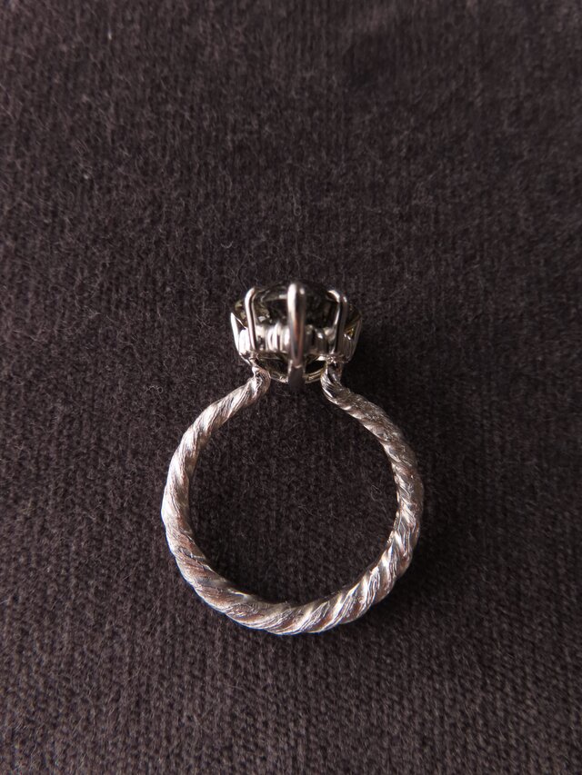 SV Black tourmaline Limonite in quartz Ring | iichi 日々の暮らしを心地よくするハンドメイドやアンティークのマーケットプレイス